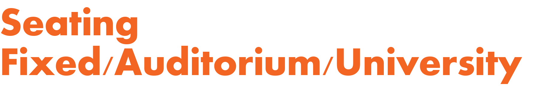 Fixed Seating, Jury, and Tandem | BPD